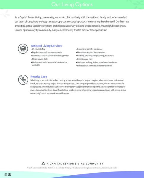 Assisted-living-and-temporary-care-Living-Options - Sonida Senior Living